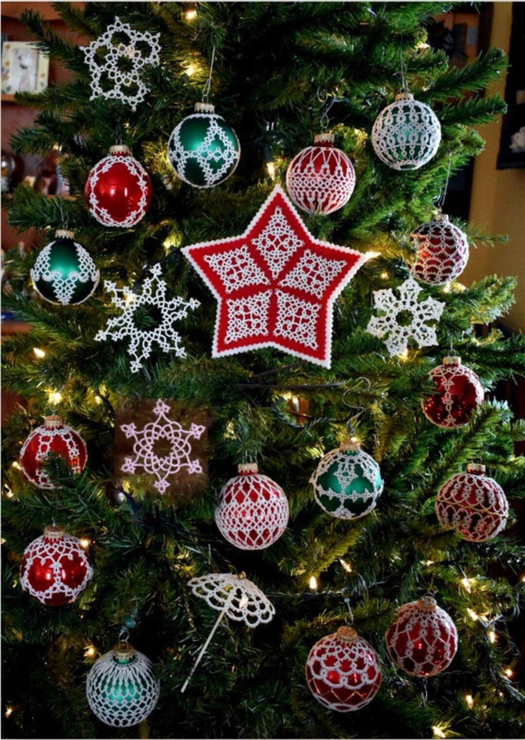 Tatted Ornaments Christmas Baubles Christmas Balls Patterns - Digital ...