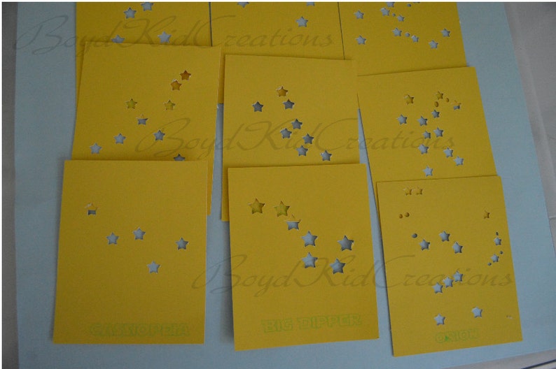 Zodiac Constellation Projection Cards (commercial Use) - Etsy