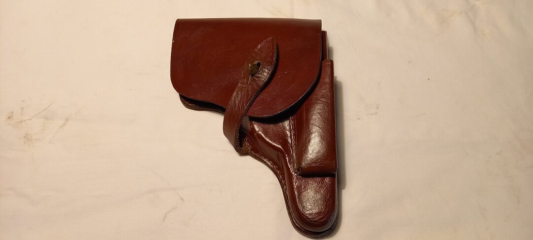 Vintage 1940's WALTHER PP/ PPK / Pistol Dark Red Brown Leather Holster ...