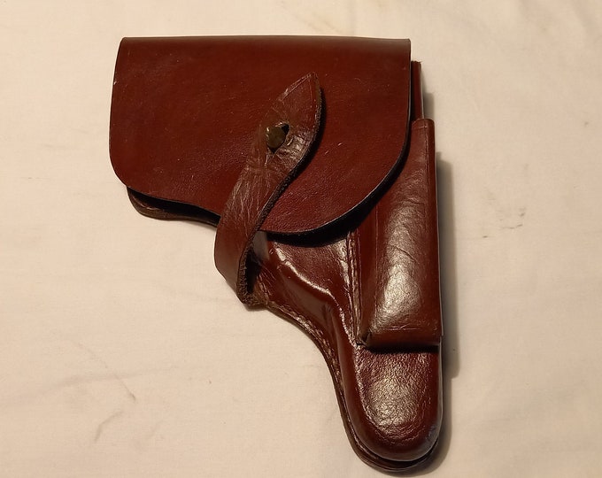 Vintage 1940's WALTHER PP/ PPK / Pistol Dark Red Brown Leather Holster ...