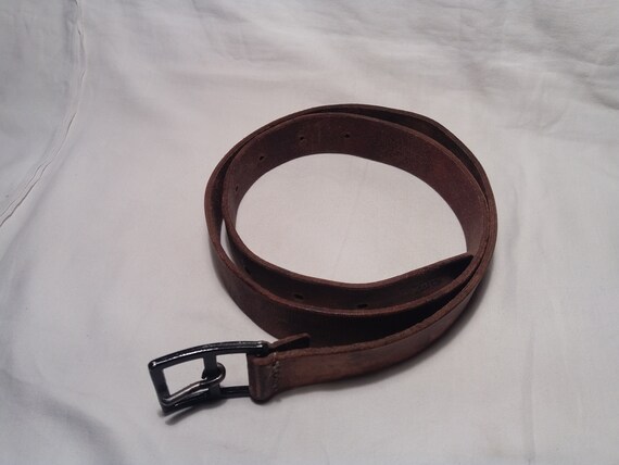 Vintage 1976's Swiss Army Leather Soldier Belt Militaria Collectibles ...