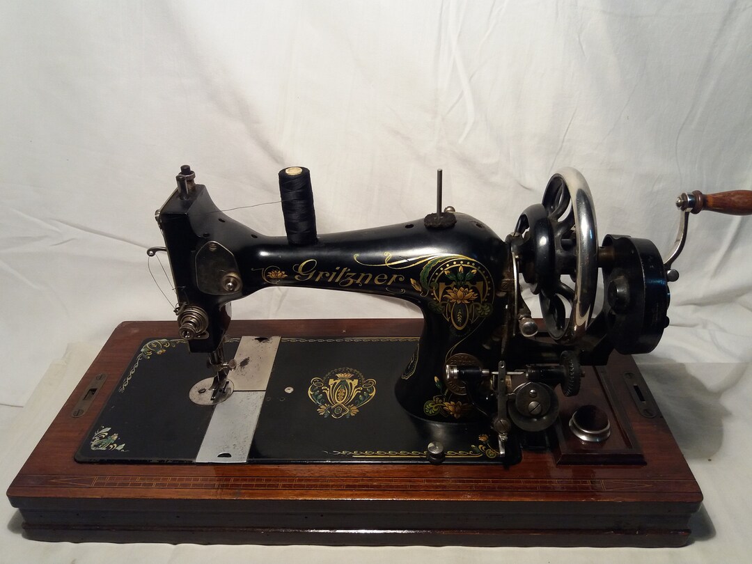Antique 1890's Sewing Machinegritzner'' With - Etsy