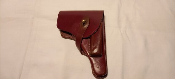 Vintage 1940's WALTHER PP/ PPK / Pistol Dark Red Leather - Etsy