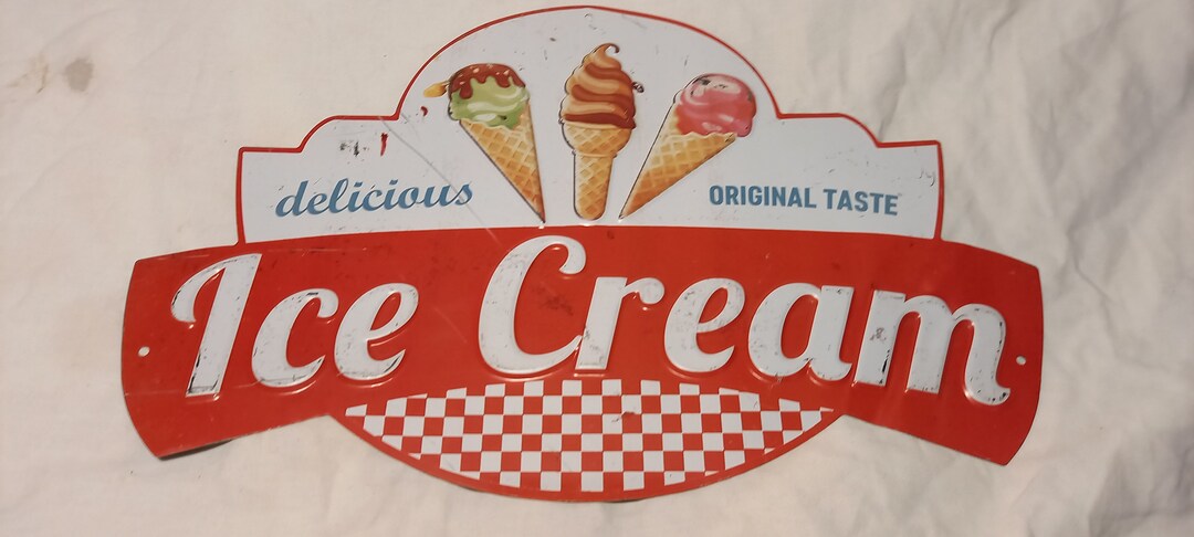 Vintage Metal Advertising Board - Etsy