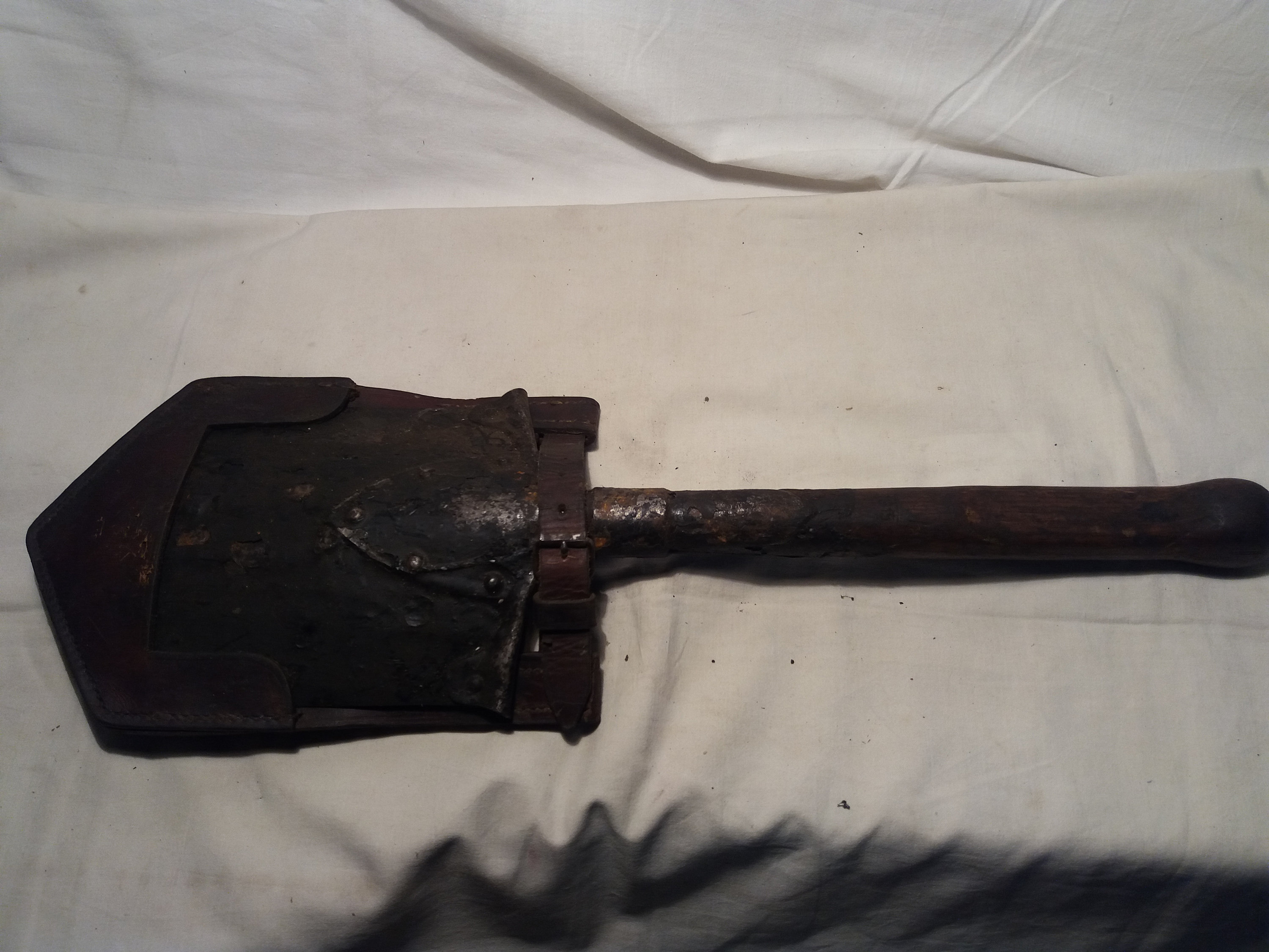 Antique 1915's Austro-hungarian Army Shovel With Leather | Etsy