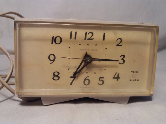 Vintage Desktop Alarm Electric Clockgeneral | Etsy