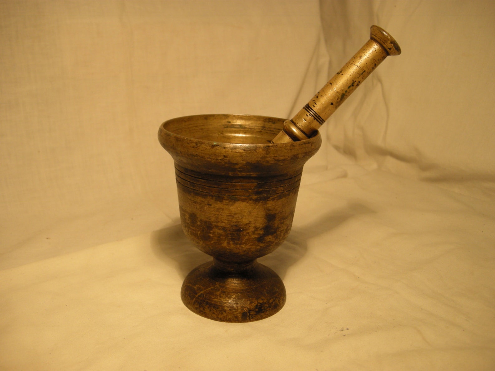 Vintage Brass Kitchen Mortar With Pestle | Etsy