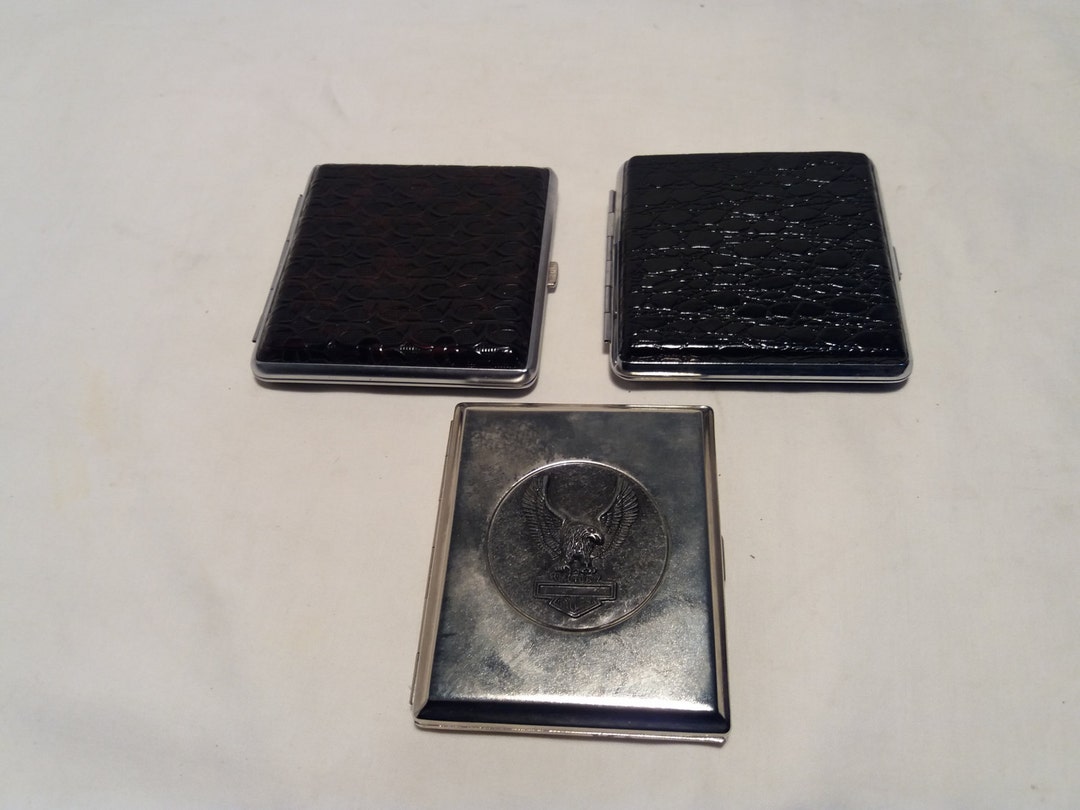 Vintage Hard Cigarette Case Set of Three - Etsy