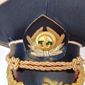 Vintage Bulgarian Naval Admiral Cap - NEW - Etsy