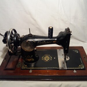 Antique 1890's Sewing Machinegritzner'' With - Etsy