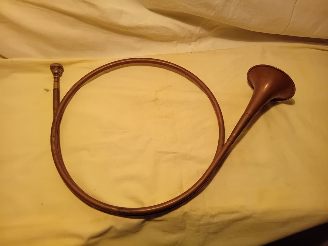 Vintage Handmade Copper Hunting Horn - Etsy