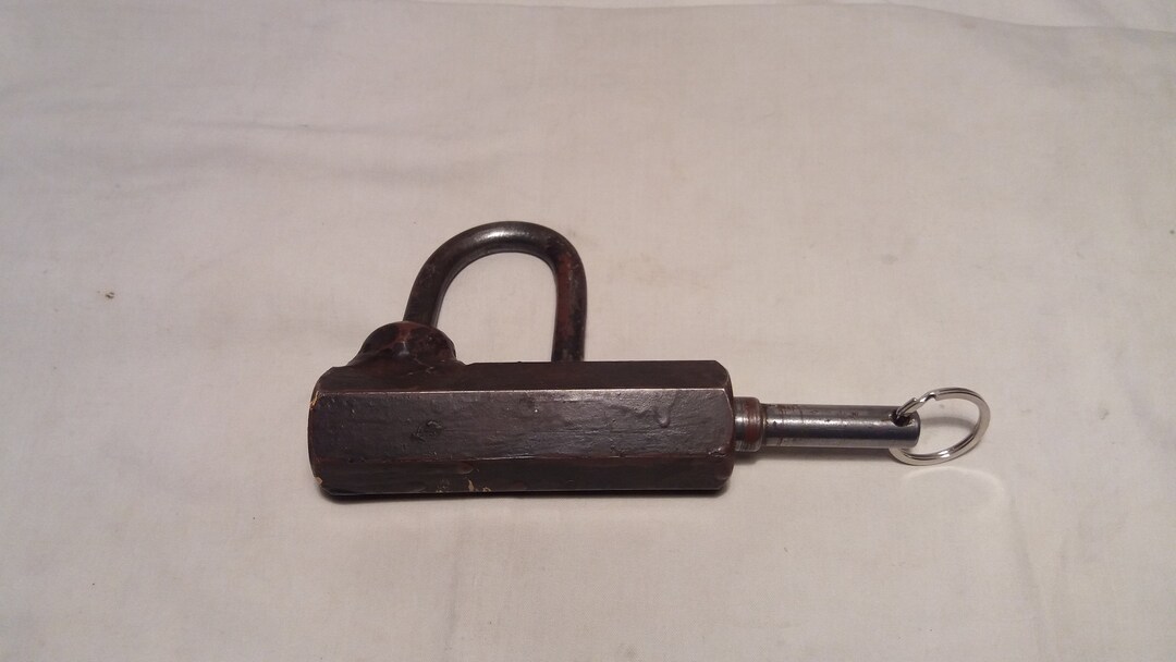Vintage Handmade Solid Padlock With Key - Etsy