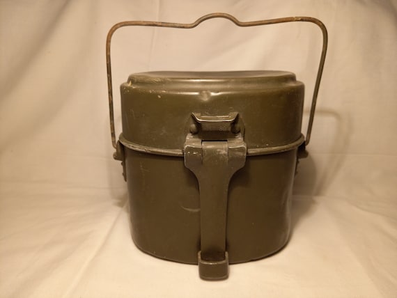 Vintage Army Aluminum Individual Food Set | Etsy