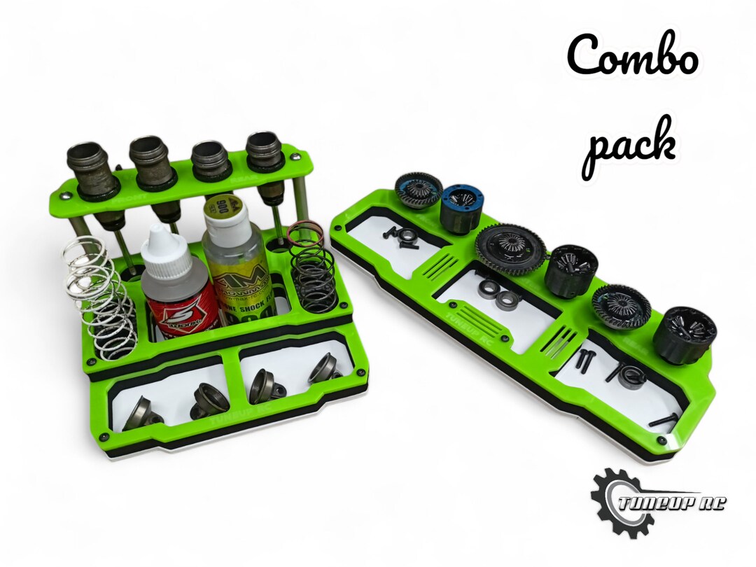 Rc Differential Rebuild Stand Station &rc Shock Rebuild Stand (green ...