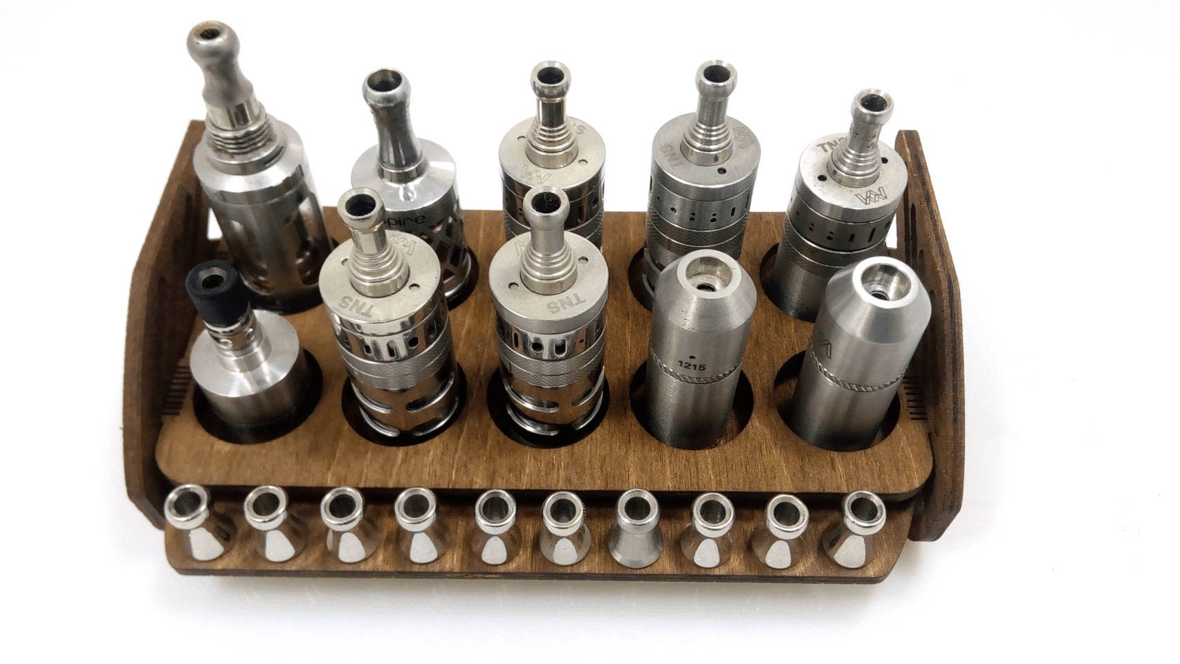 Vape Stand for Atomizers-drip Tips Wood(walnut) - Etsy