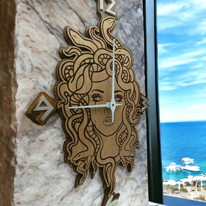 Medusa Wall Clock,greek Mythology,made in Greece - Etsy