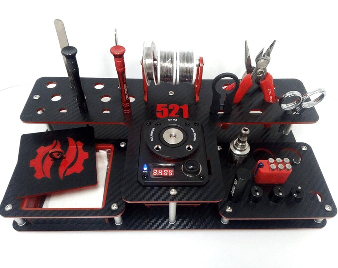 Coil Master 521 Tab Vape Stand Carbon Look(black-red) - Etsy