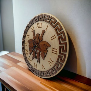 3 Spartan Helmets Clock for Wall,greek Art,greek Decor - Etsy