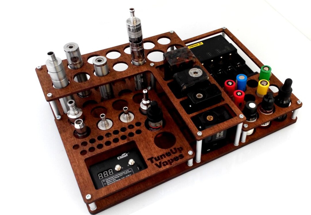 Vape Stand 56 Holes Titan Woodwalnut - Etsy UK