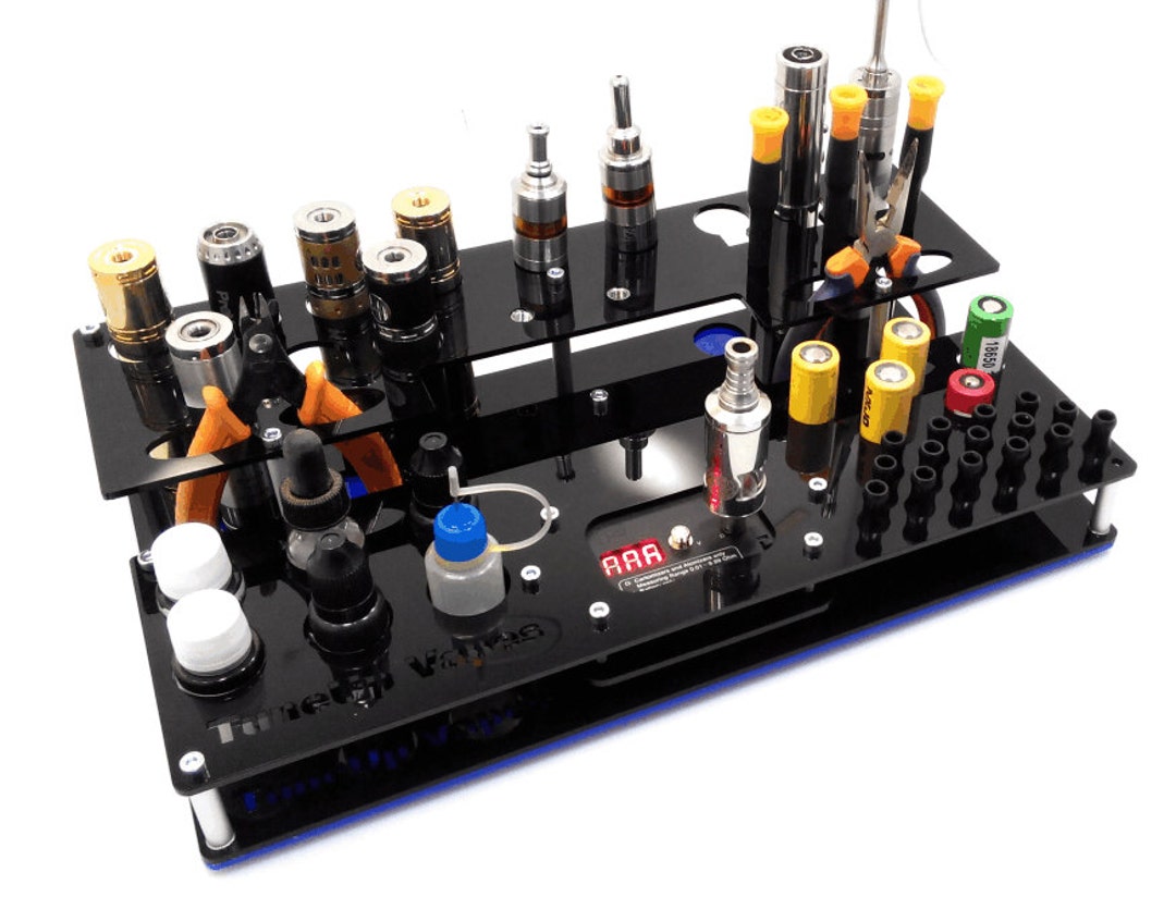 Vape Stand V2(included Ohm Meter)black-blue - Etsy