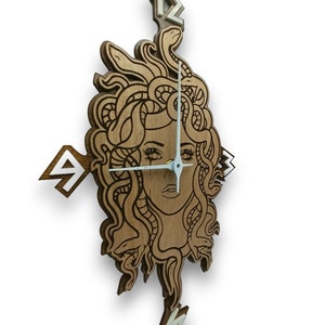 Medusa Wall Clock,greek Mythology,made in Greece - Etsy