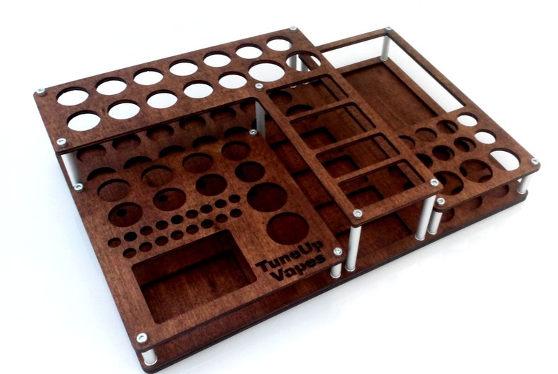 Vape stand 56 holes Titan Woodwalnut | Etsy