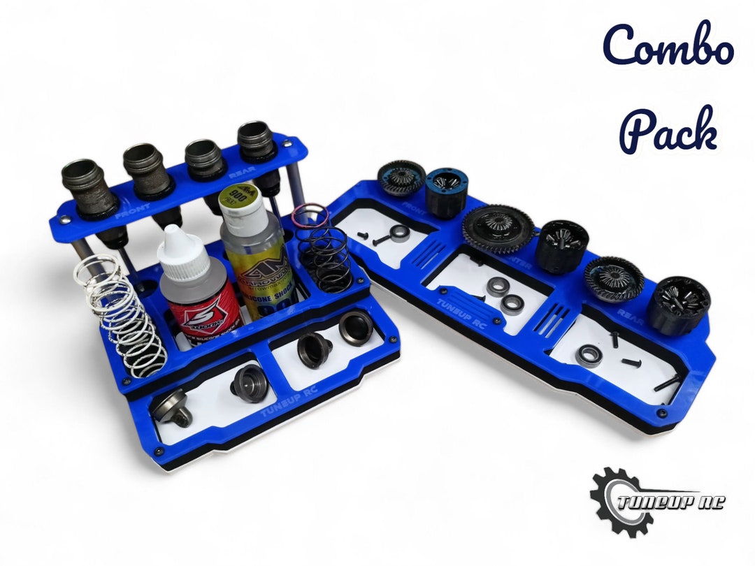 Rc Differential Rebuild Stand Station &rc Shock Rebuild Stand (BLUE ...