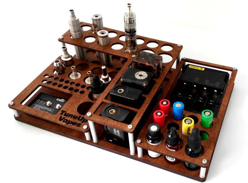 Vape stand 56 holes Titan Woodwalnut | Etsy