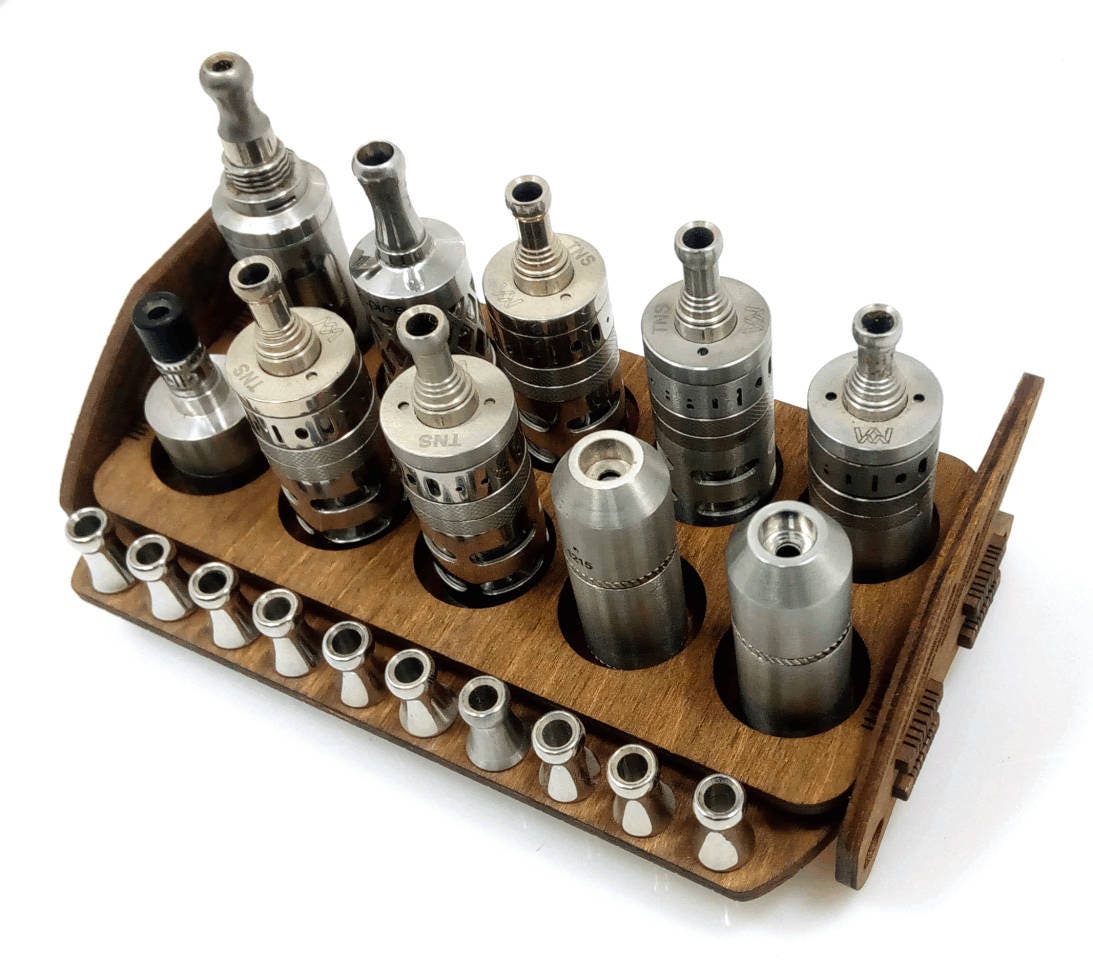 Vape Stand for Atomizers-drip Tips Wood(walnut) - Etsy
