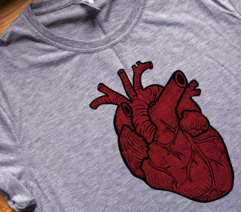 Heart shirt / Heart t shirt / Human heart shirt / Heart shirts | Etsy