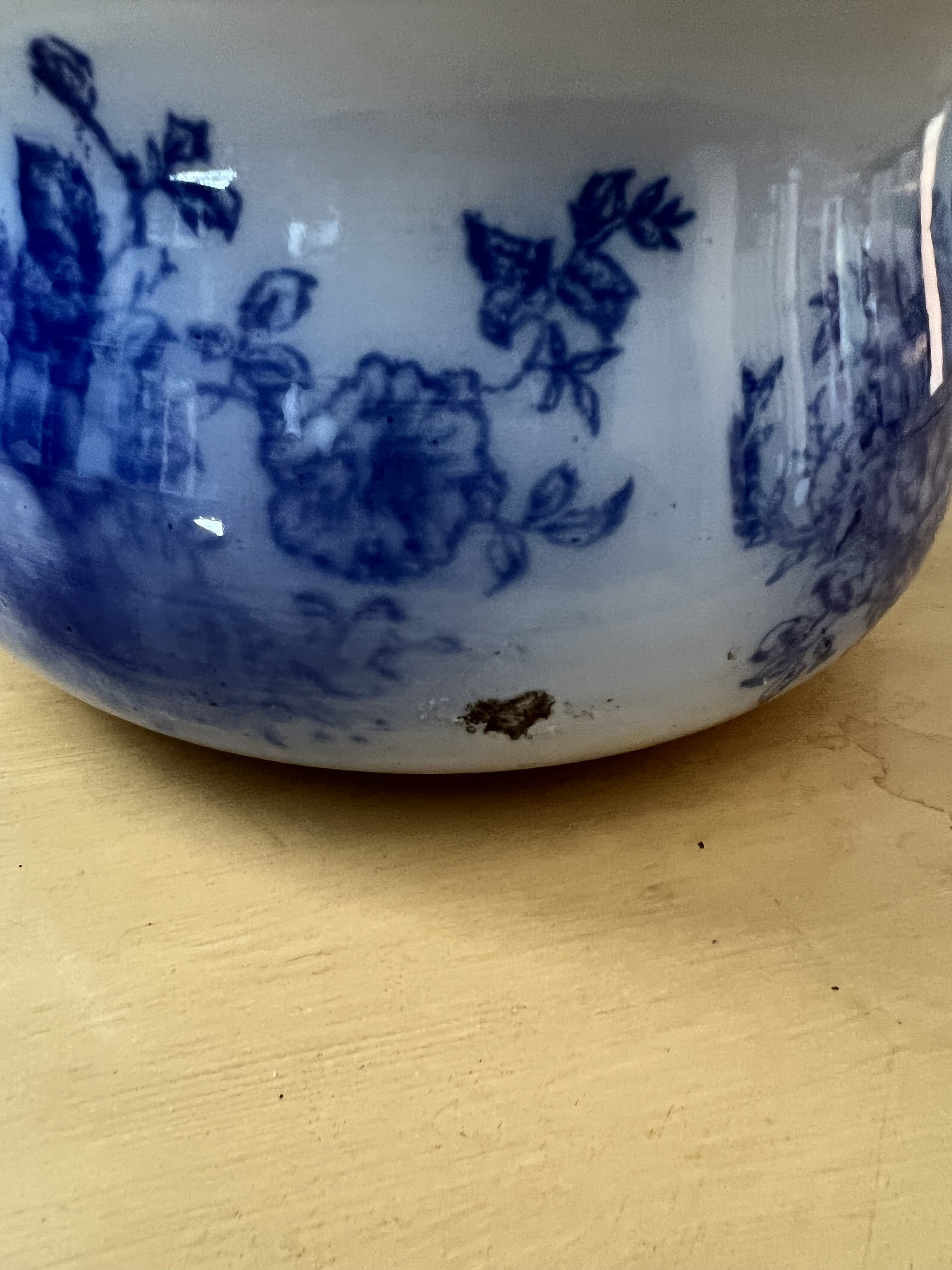Victorian Flow Blue Porcelain Chamber Pot - Etsy