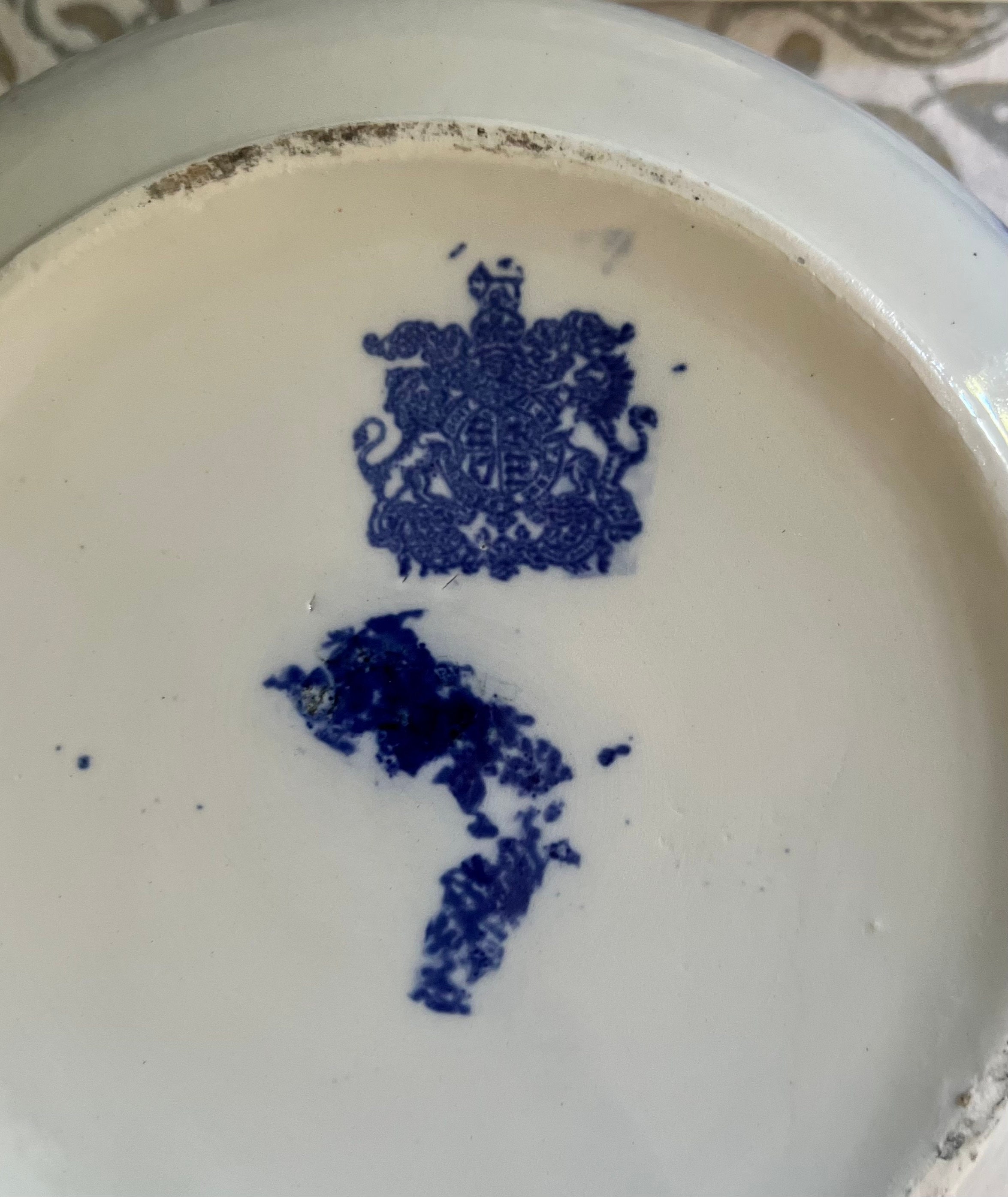 Victorian Flow Blue Porcelain Chamber Pot - Etsy