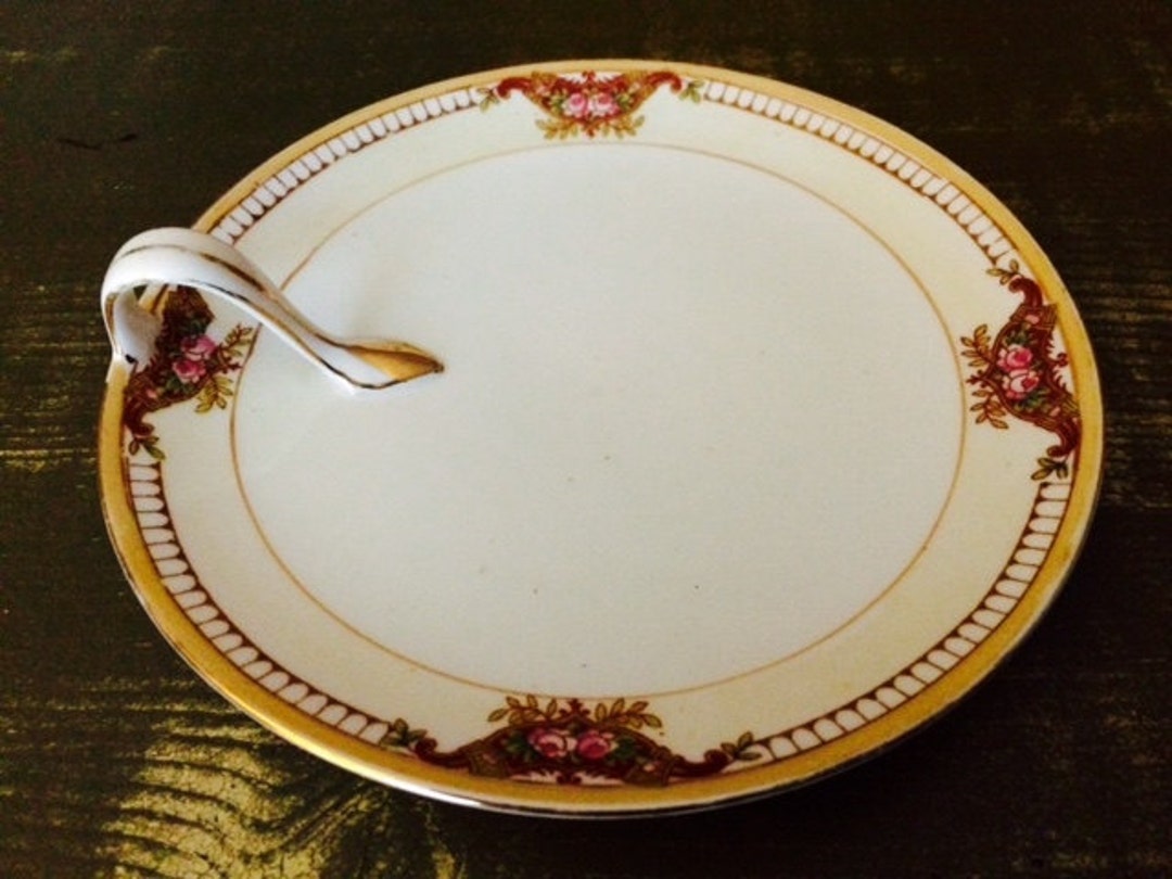 Hand Painted Lemon Serving Dish With Handle - Etsy