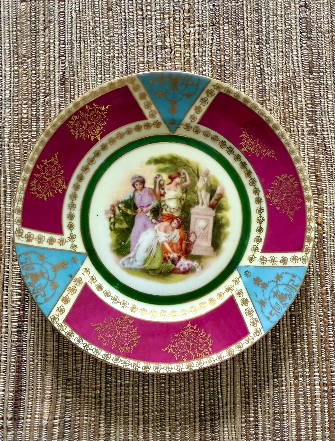 Epiag Czechoslovakian "greek Mythology" Plate With Bee-hive Mark - Etsy