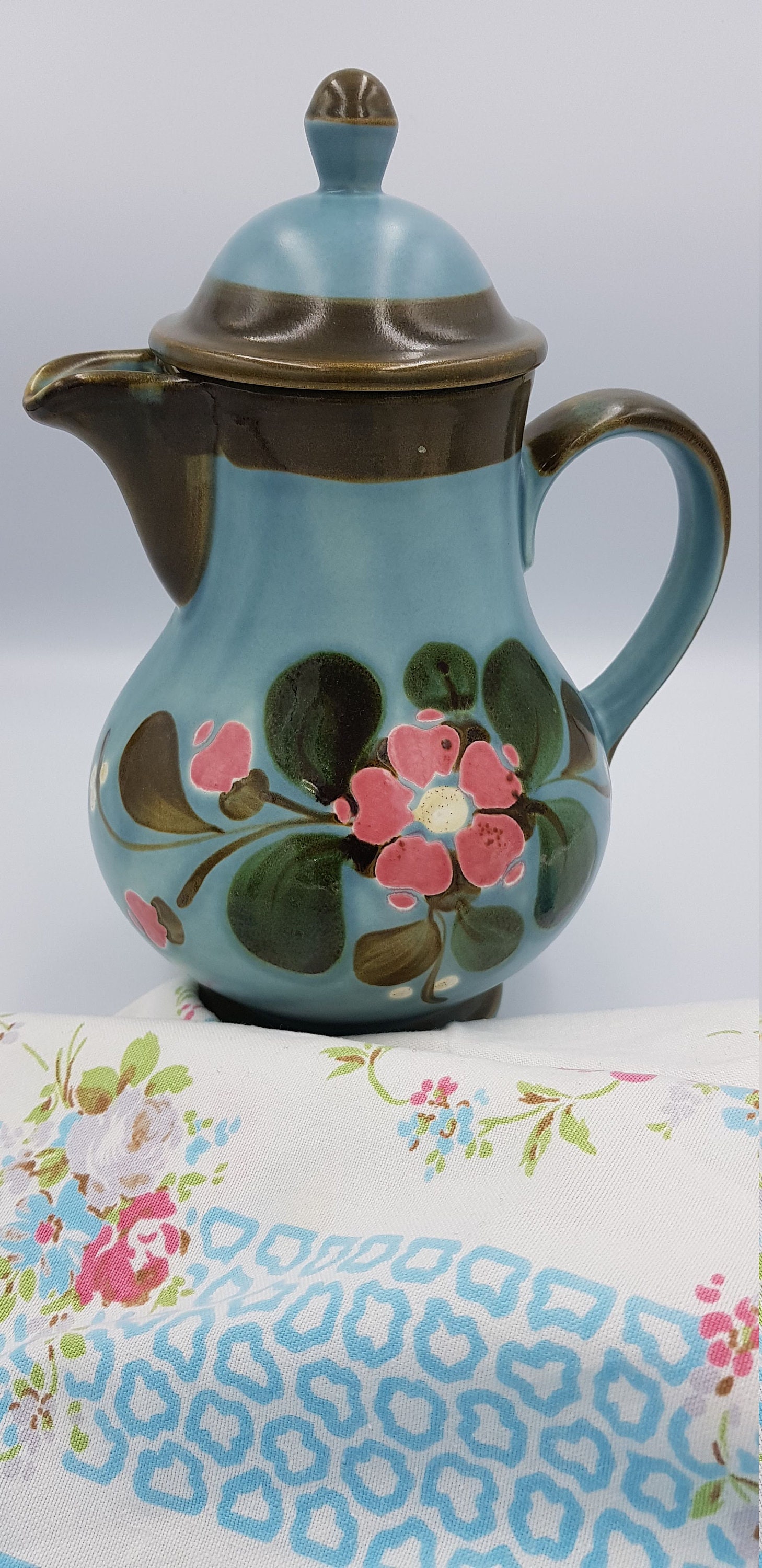 Antique Majolica, German Schramberg Handgemalt Garmisch Teapot - Etsy