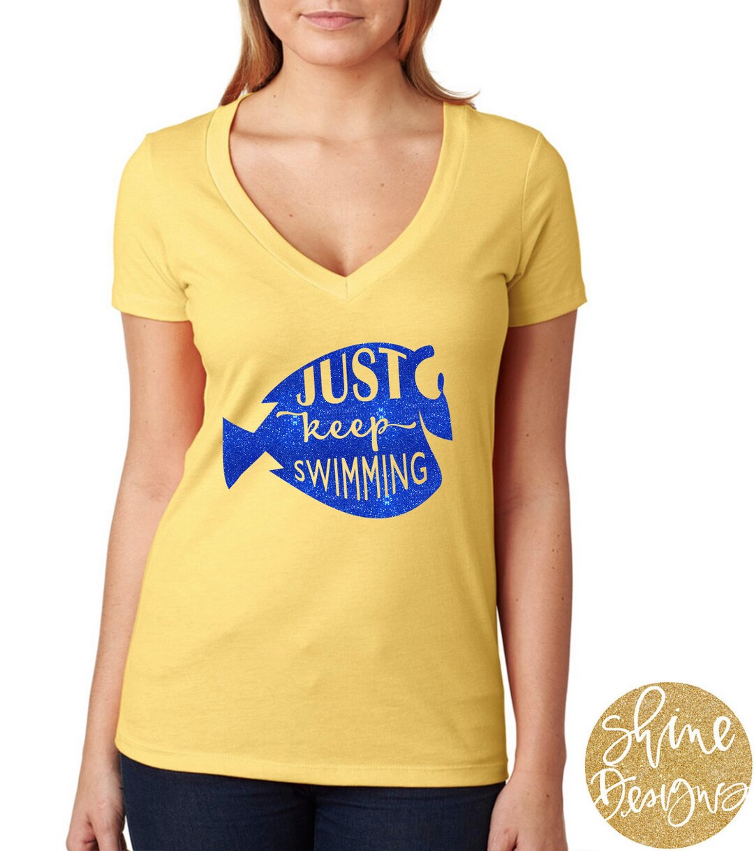 Just Keep Swimming Shirt - Finding Dory Magical Glitter Shirt - Etsy