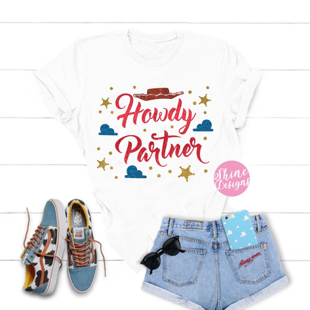 Howdy Partner Woody Shirt Toy Story Shirt Magical Glitter Shirt - Etsy