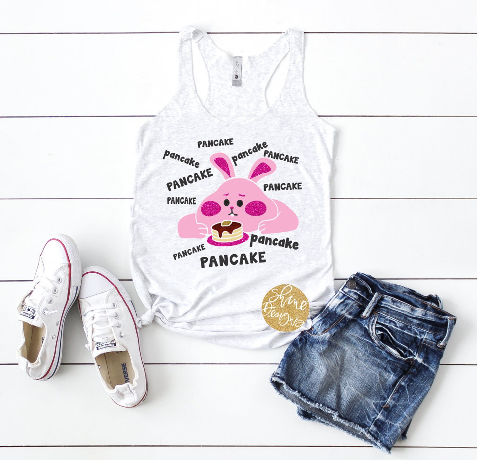 Pancake Pancake Pancake Wreck It Ralph 2 Glitter Shirt | Etsy