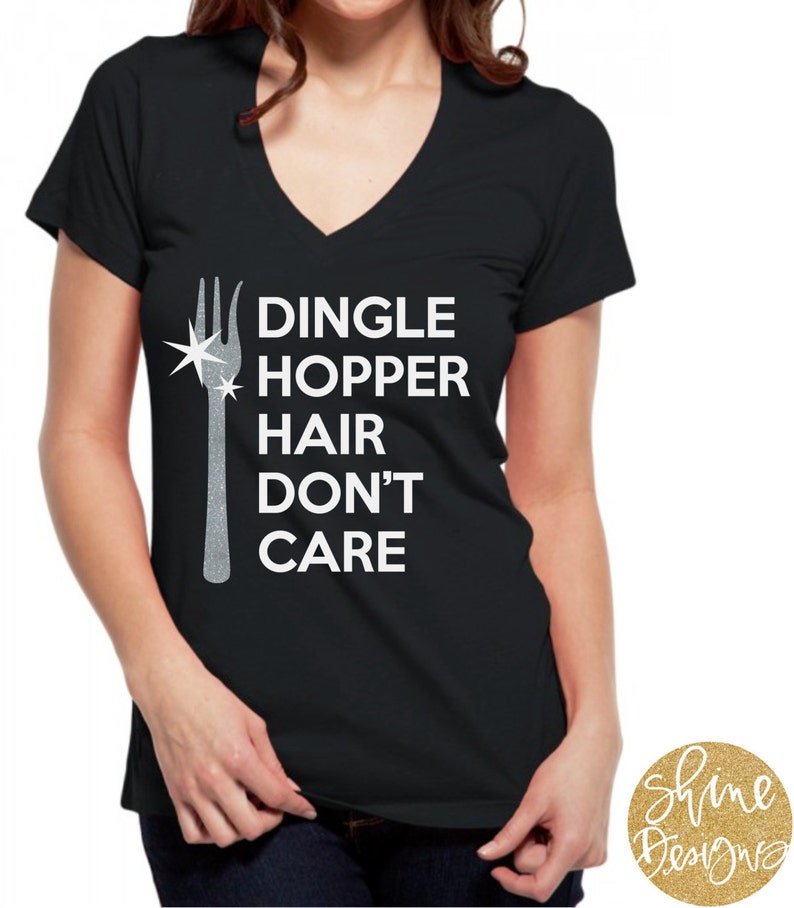 Dingle Hopper Hair Don't Care - Magical Glitter Shirt - Etsy