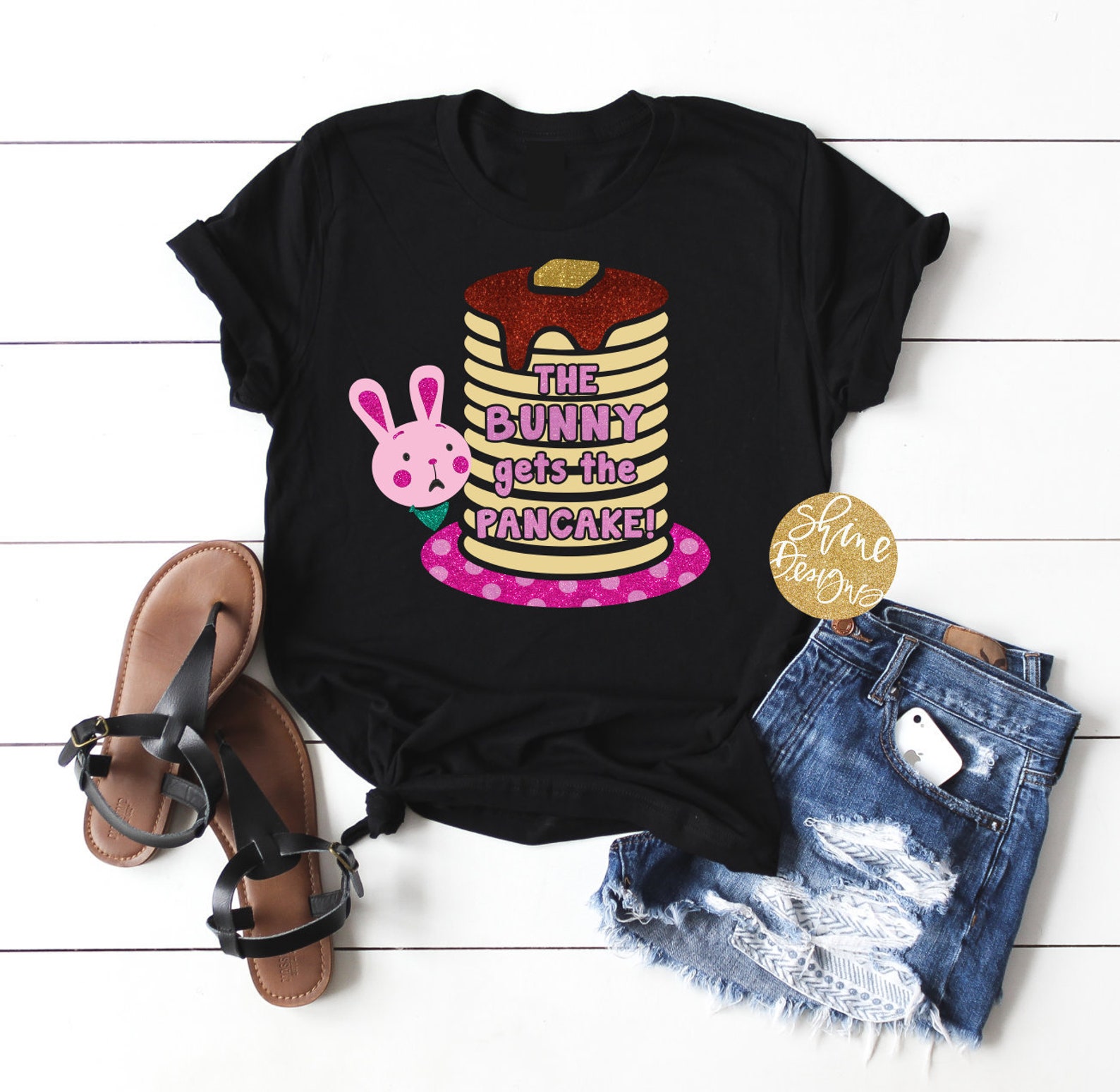 The Bunny Gets the Pancake Wreck It Ralph 2 Glitter Shirt - Etsy