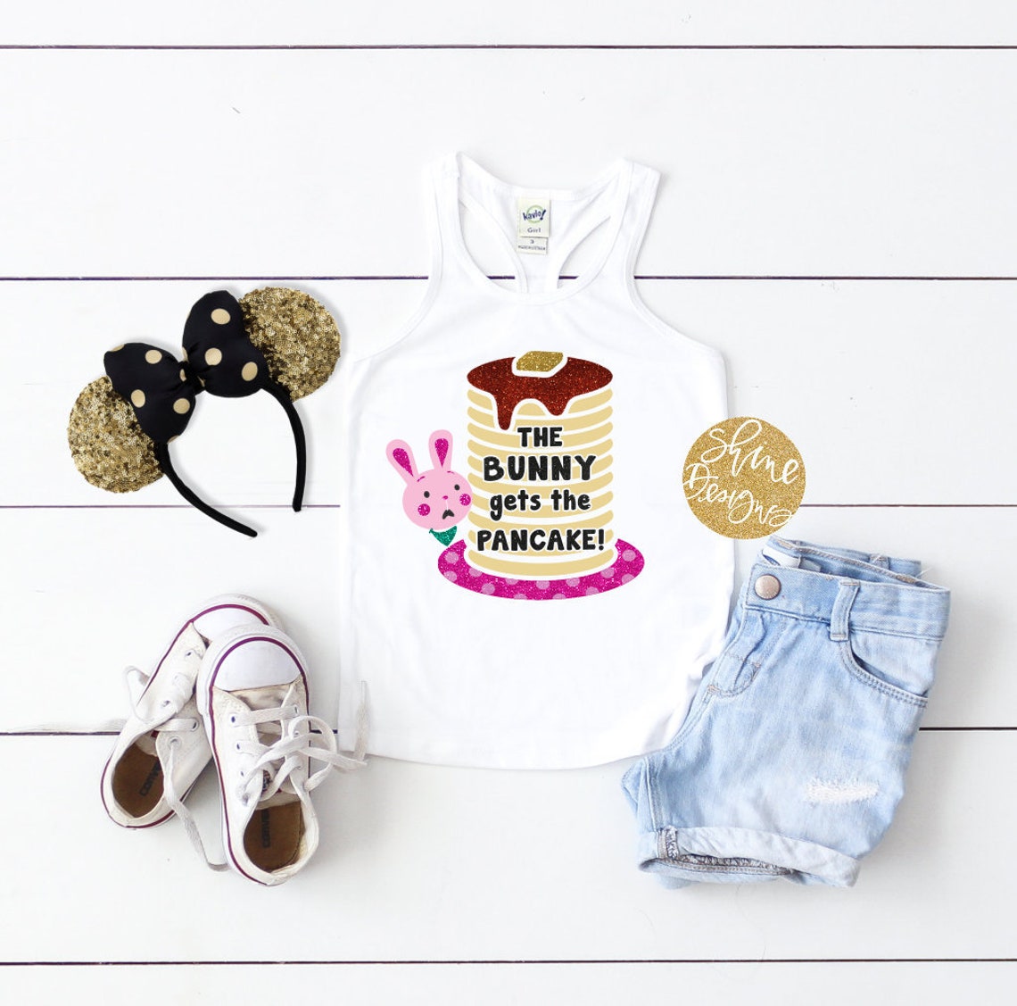 The Bunny Gets the Pancake Wreck It Ralph 2 Glitter Shirt - Etsy