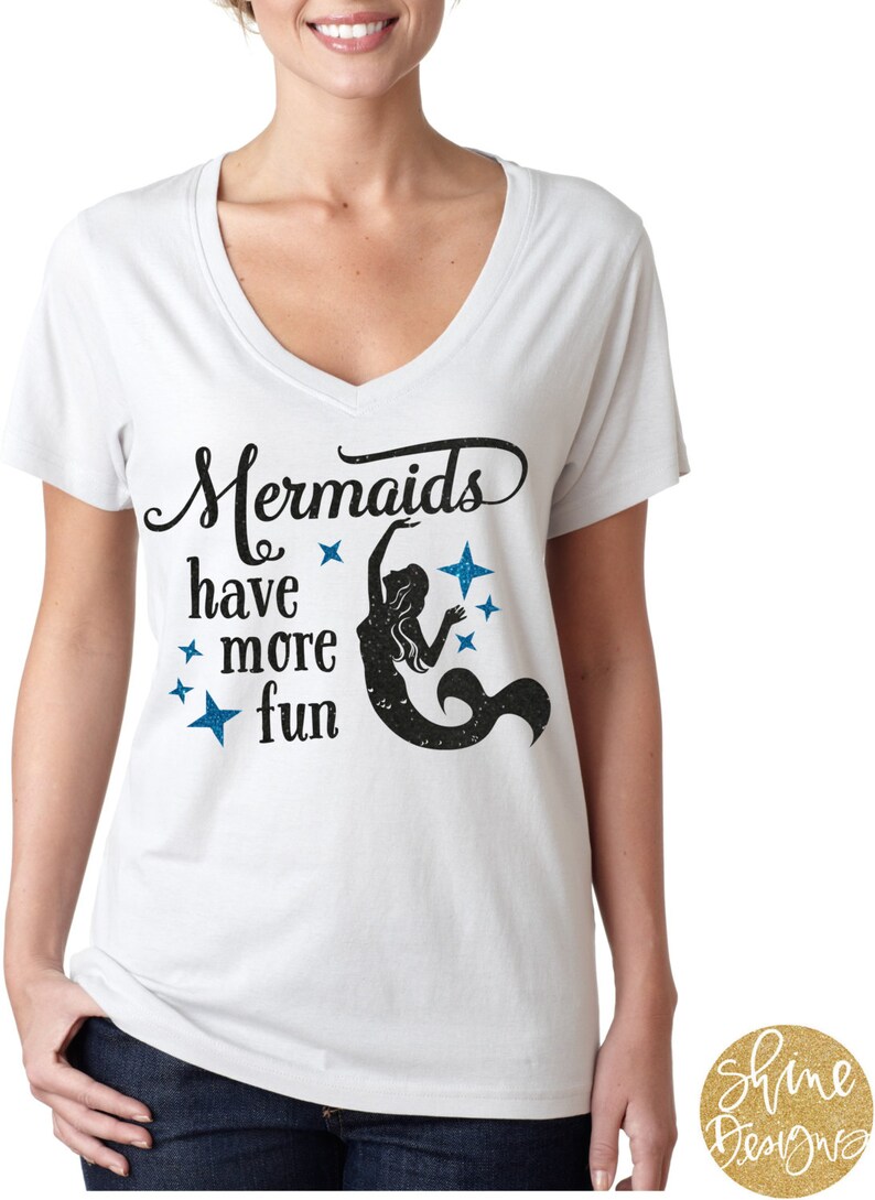 Mermaids Have More Fun Glitter Shirt - Etsy