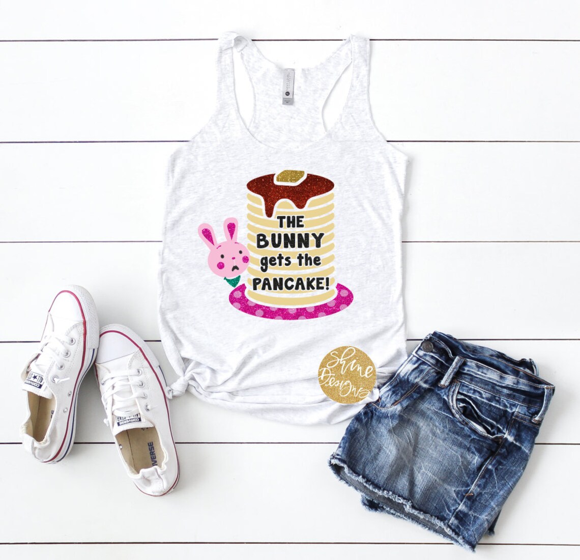 The Bunny Gets the Pancake Wreck It Ralph 2 Glitter Shirt - Etsy