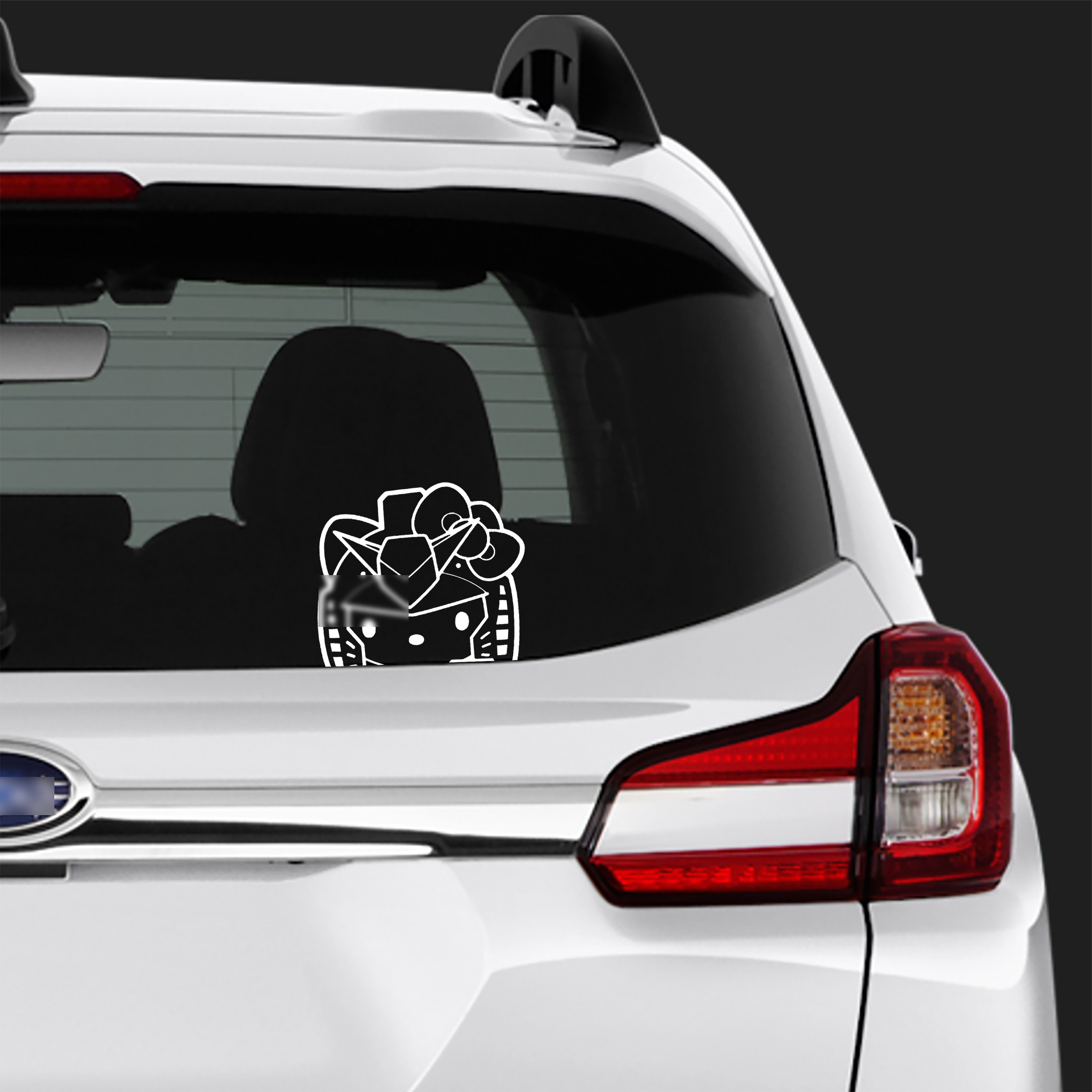 Trnsformer H3LL0 Kitty Car Decal - Etsy