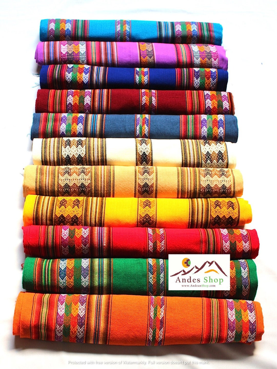 SALE 25% OFF* Large Size Genuine Aguayo Bolivian Peruvian Fabric 92 ...