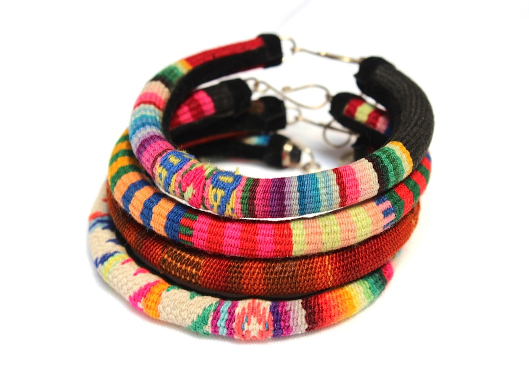 SALE 20% Off SET of 4 Premium BOHO Andean Colorful Bracelets, Handmade ...