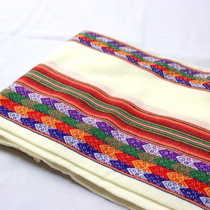 SALE 25% OFF* Large Size Genuine Aguayo Bolivian Peruvian Fabric 92 ...