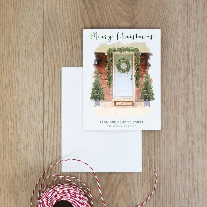 Watercolor Holiday Cards - Etsy