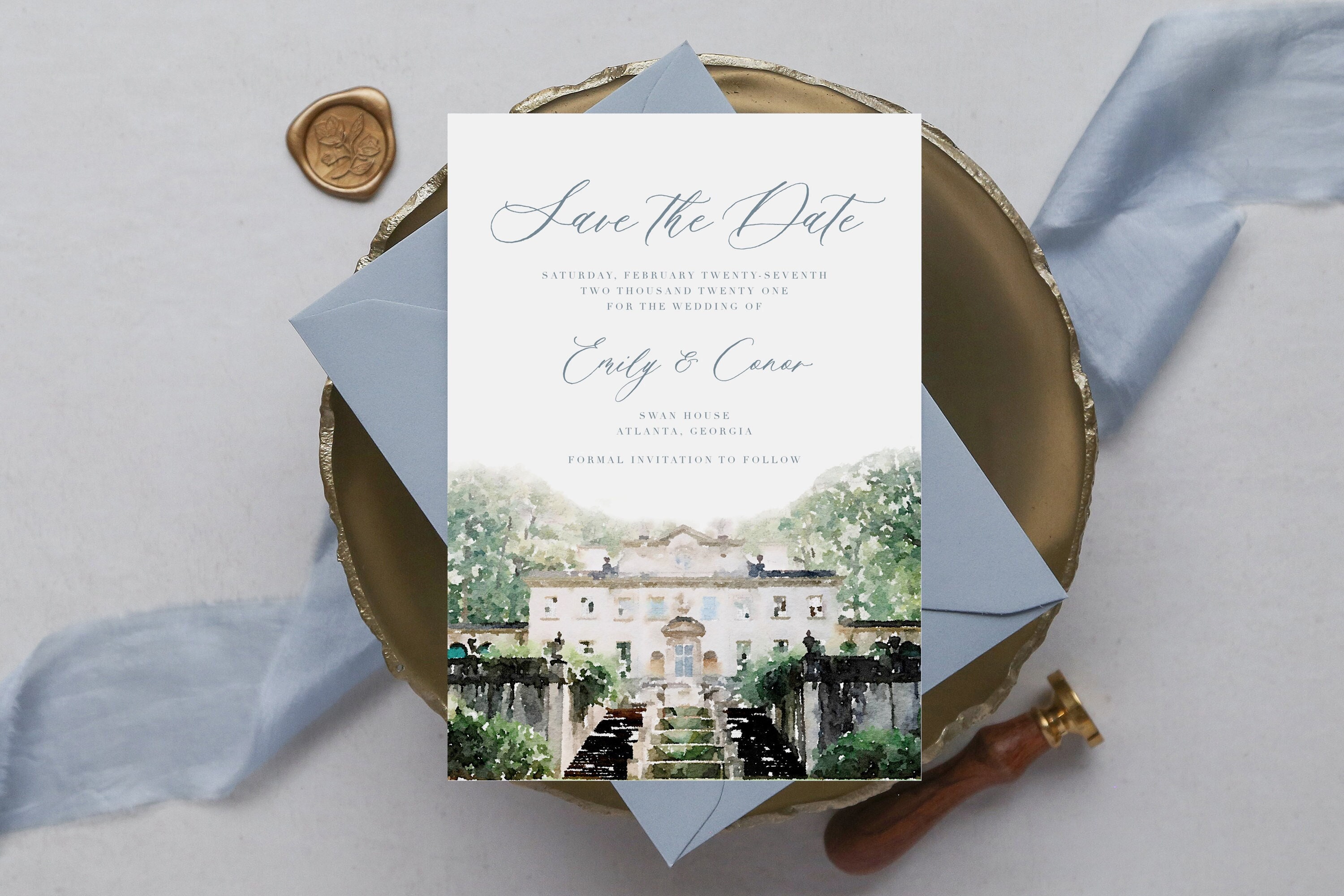 Wedding Venue Save the Date Custom Save the Date Custom - Etsy