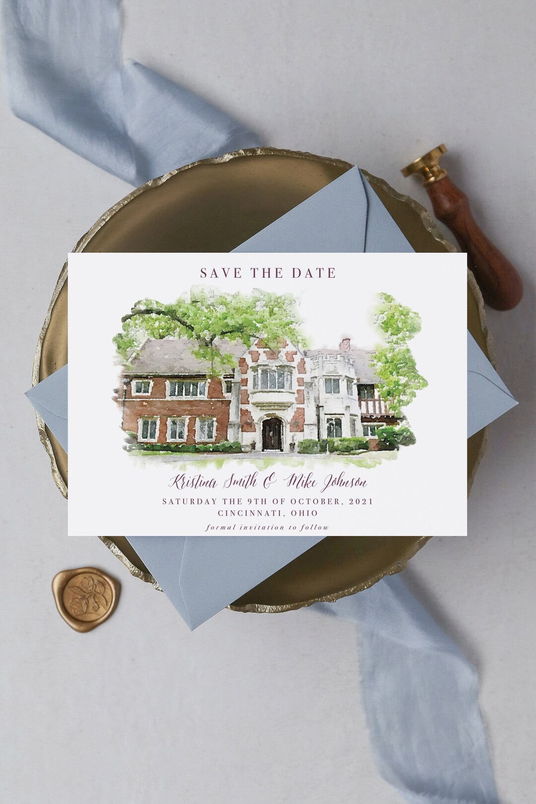 DIGITAL Wedding Venue Save the Date, Custom Save the Date, Custom ...